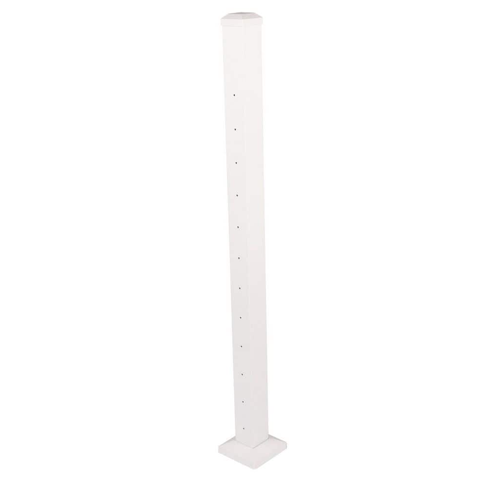 Deckorators Cable Rail 2-1/2 in. x 2-1/2 in. x 44 in. Textured White ...