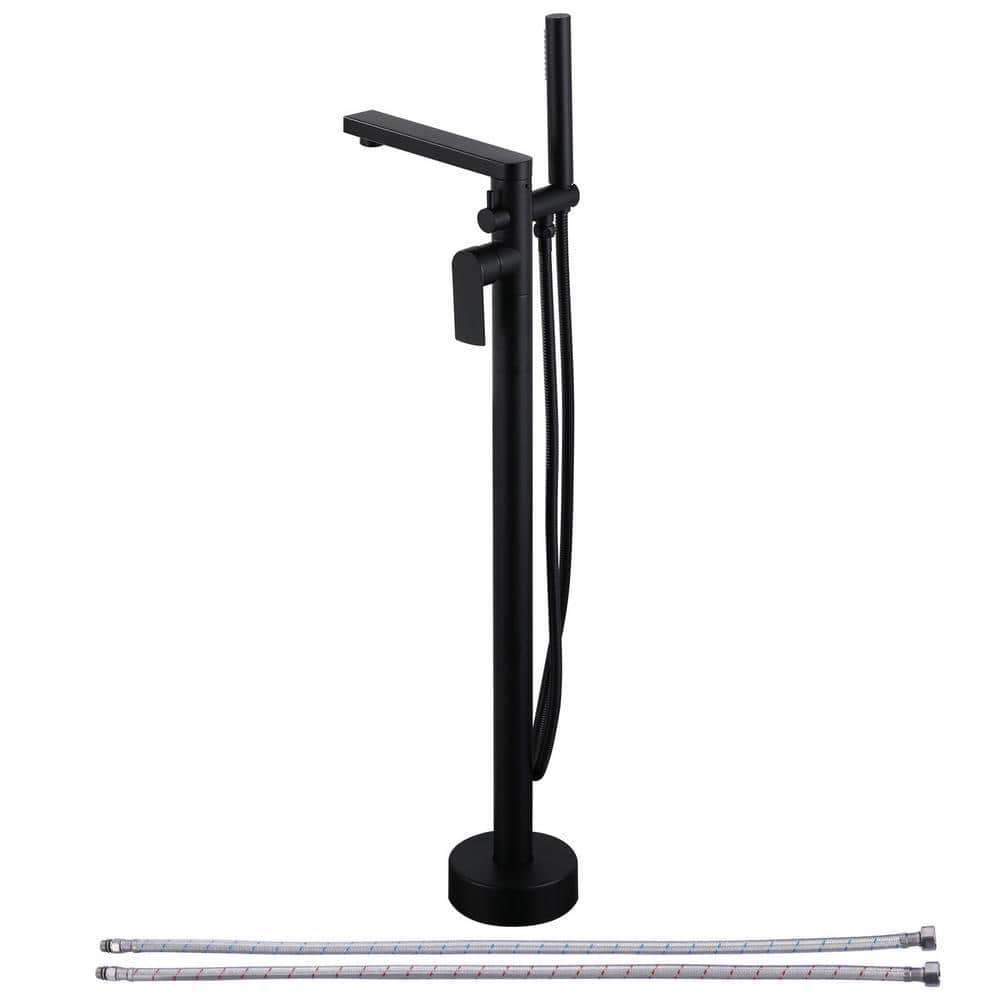 ALEASHA Single-Handle Freestanding Tub Faucet with Handheld Shower in ...