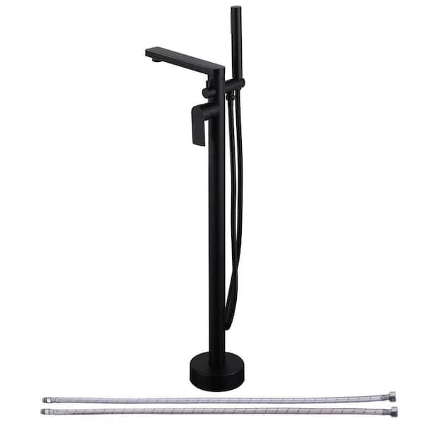 ALEASHA Single-Handle Freestanding Tub Faucet with Handheld Shower in ...