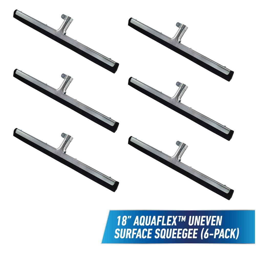 Unger 18 in. Moss Rubber Floor Squeegee (6-Pack) DW18 COMBO3 - The Home ...