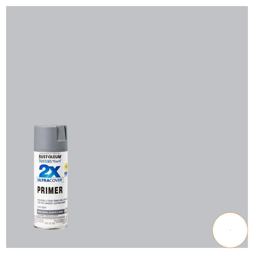 Rust-Oleum Painter's Touch 2X 12 oz. Flat Gray Primer General Purpose ...