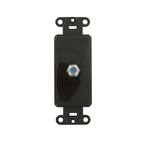 Leviton Brown 1-Gang Data Jack Wall Plate (1-Pack) 40681-B