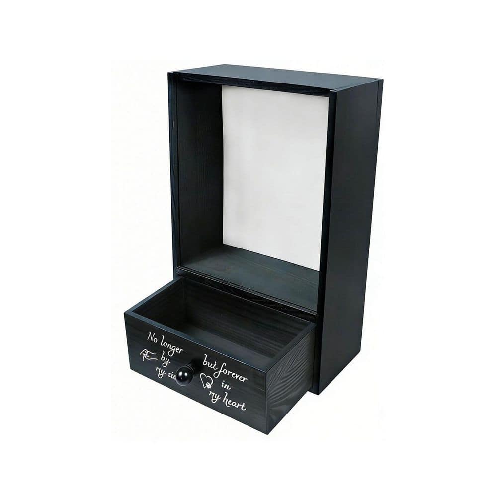 Black 9 in. x 13 in. Wood Shadow Keepsake Box Decorative Box HDD8JP9C7G ...