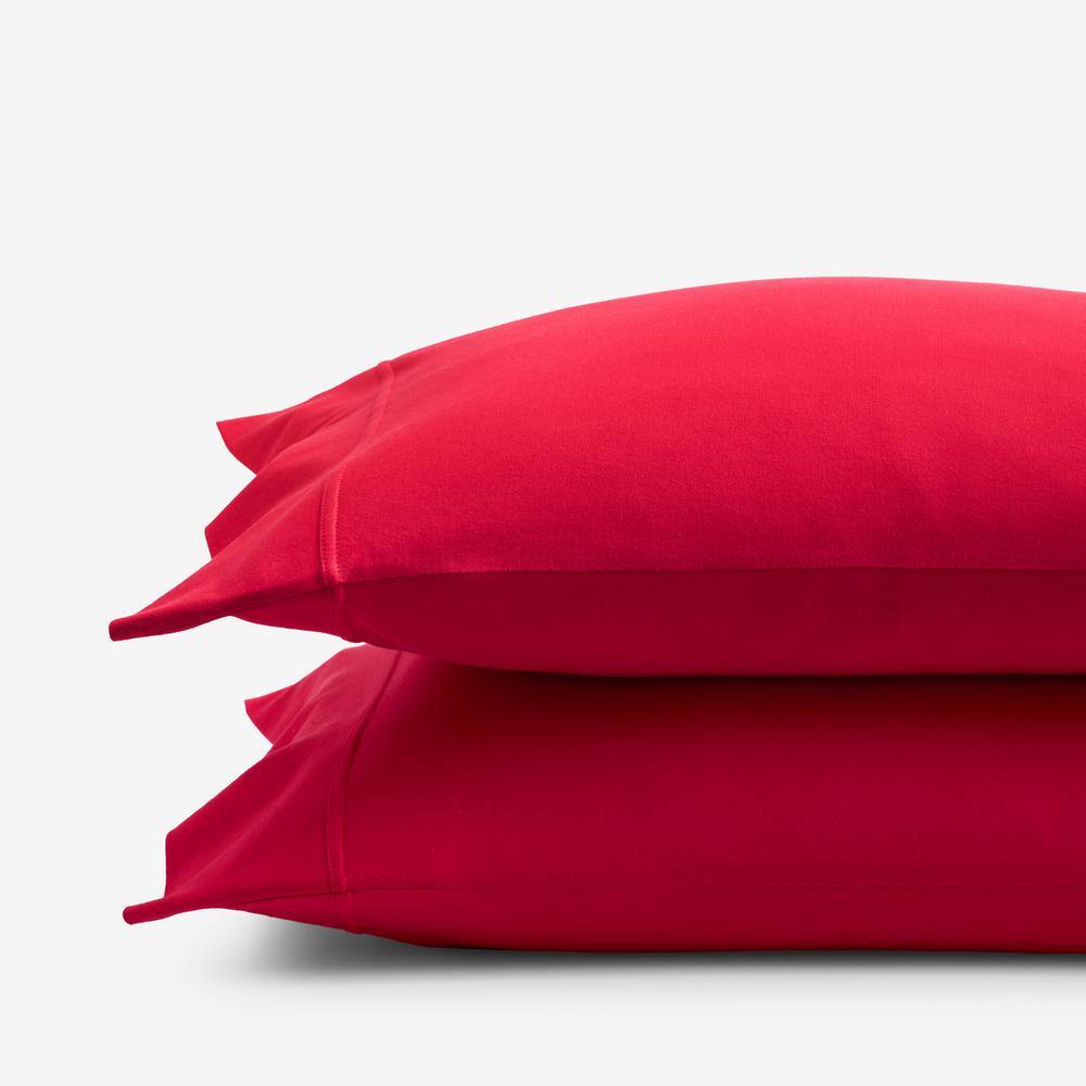 The Company Store Company Cotton Red Cotton Jersey Knit Standard ...