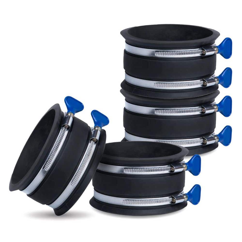 ‎POWERTEC 4 in. Dust Control Flex Cuff with Adjustable Key Hose Clamps ...