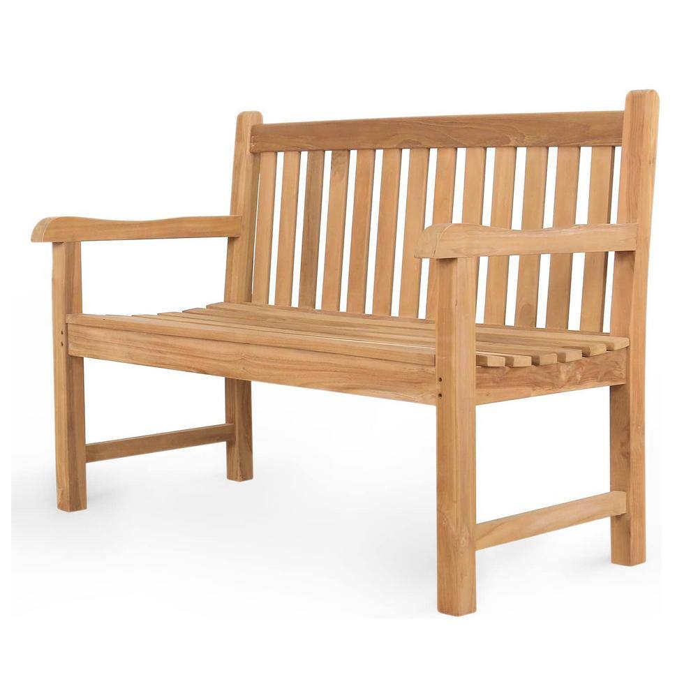 OTSUN 48 in. Teak Outdoor Bench HD-OT-072 - The Home Depot