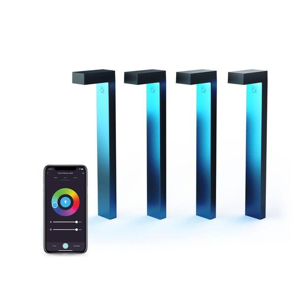 atomi smart Smart Wi-Fi Plug-In Powder Coated Aluminum Black LED Path ...