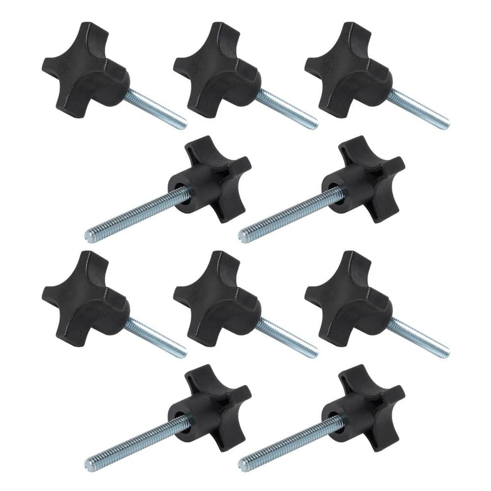 ‎POWERTEC 1/4 in.-20 4-Start Stud Knob, Threaded Thumb Screw Star Knobs ...