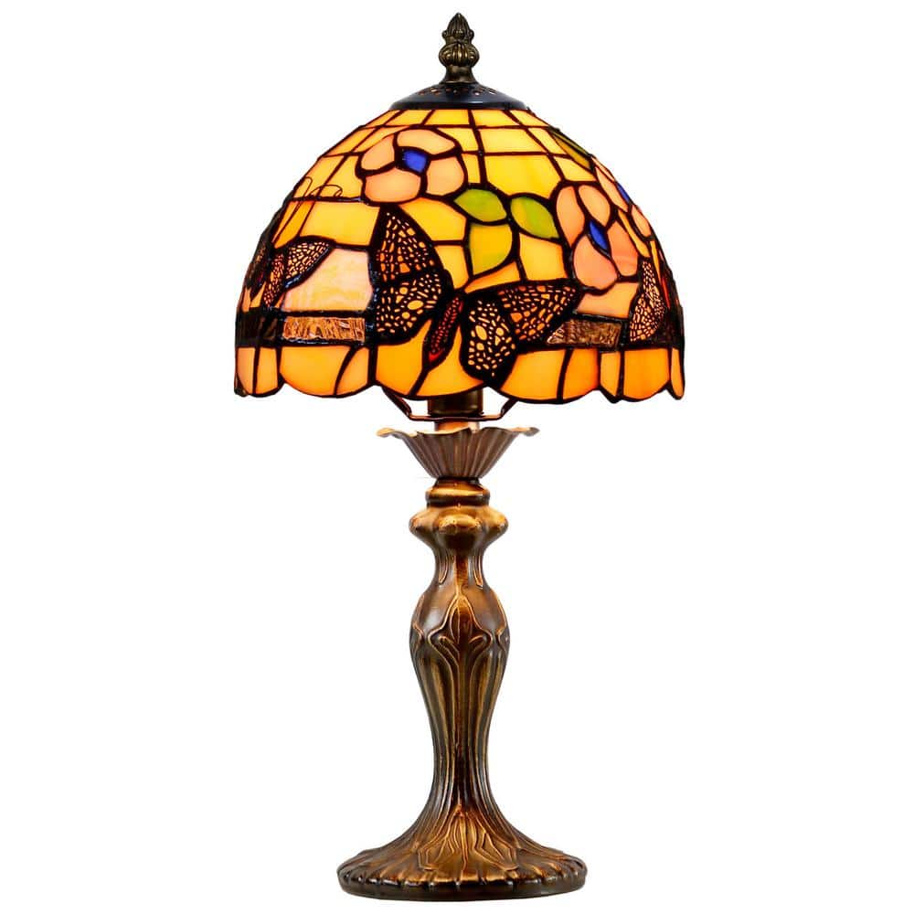 Dale Tiffany Ferndell Butterfly 14.25" Tall Handmade Tiffany Accent ...