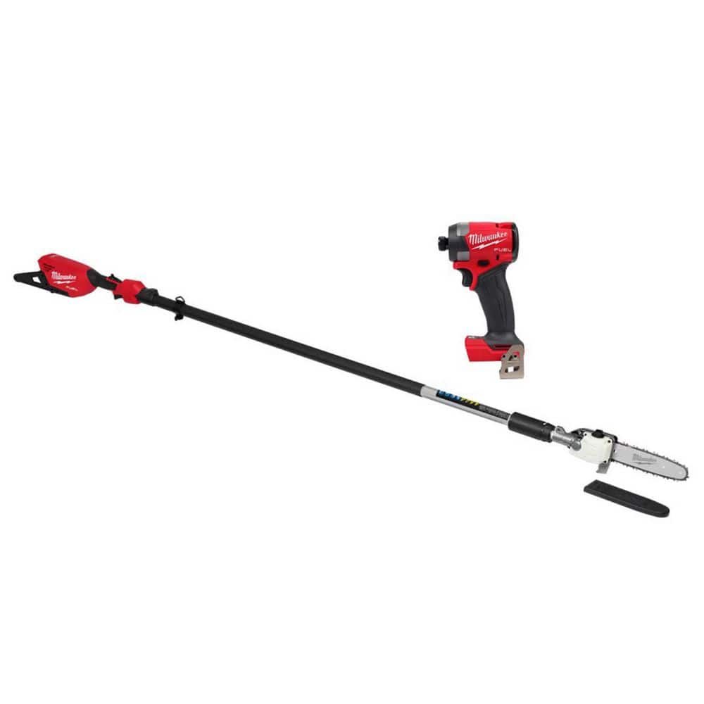 Milwaukee M18 FUEL 10 in. 18V Brushless Cordless Telescoping Pole Saw ...