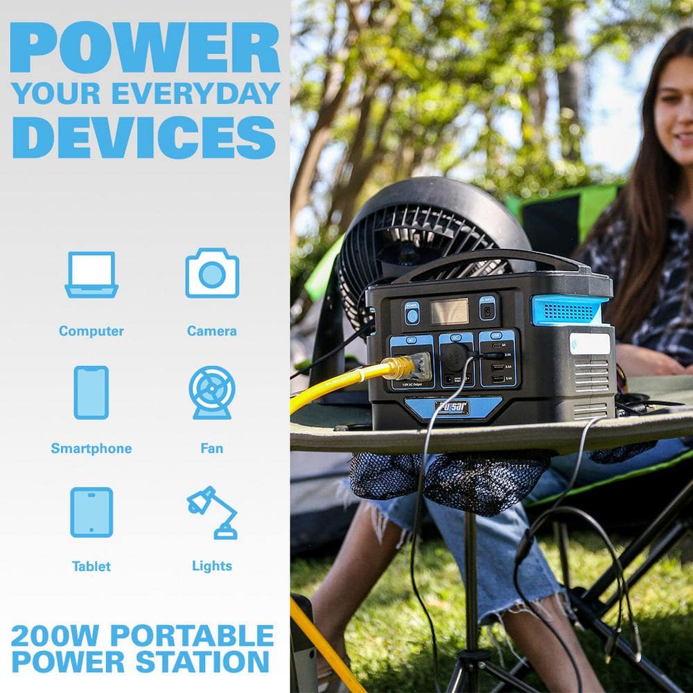 Pulsar PPS200 200-Watt Power Station With Push Button Start Battery ...