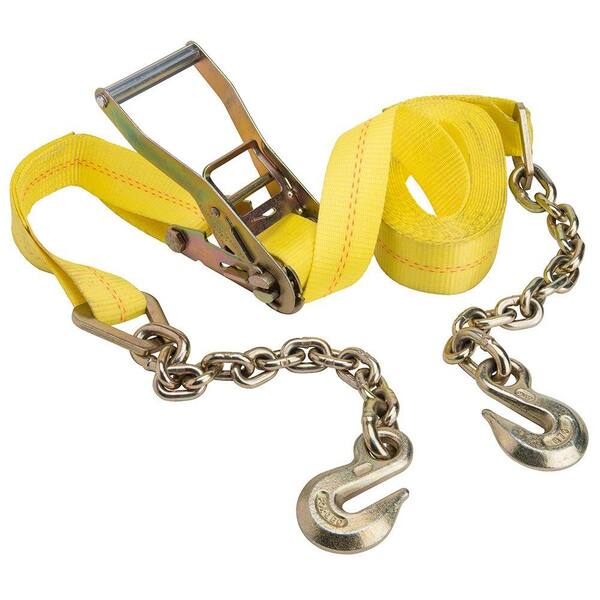 Keeper 2 in. x 27 ft. Ratchet with Chain End 04650 - The Home Depot