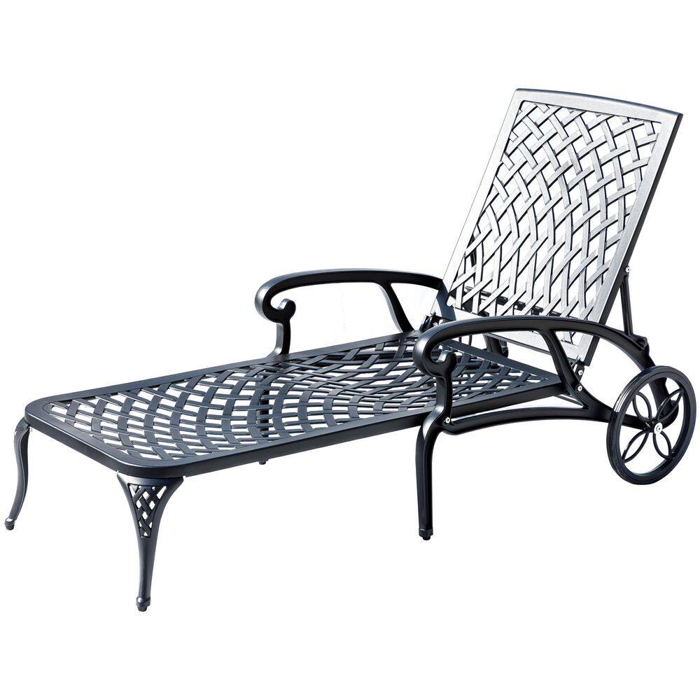 HI-LINE GIFT LTD Garden Grace- Black Cast Aluminium Garden Bench 78663 ...
