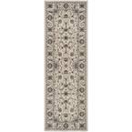 Couristan Everest Rosetta Ivory 3 ft. x 8 ft. Runner Rug 89726322027710U