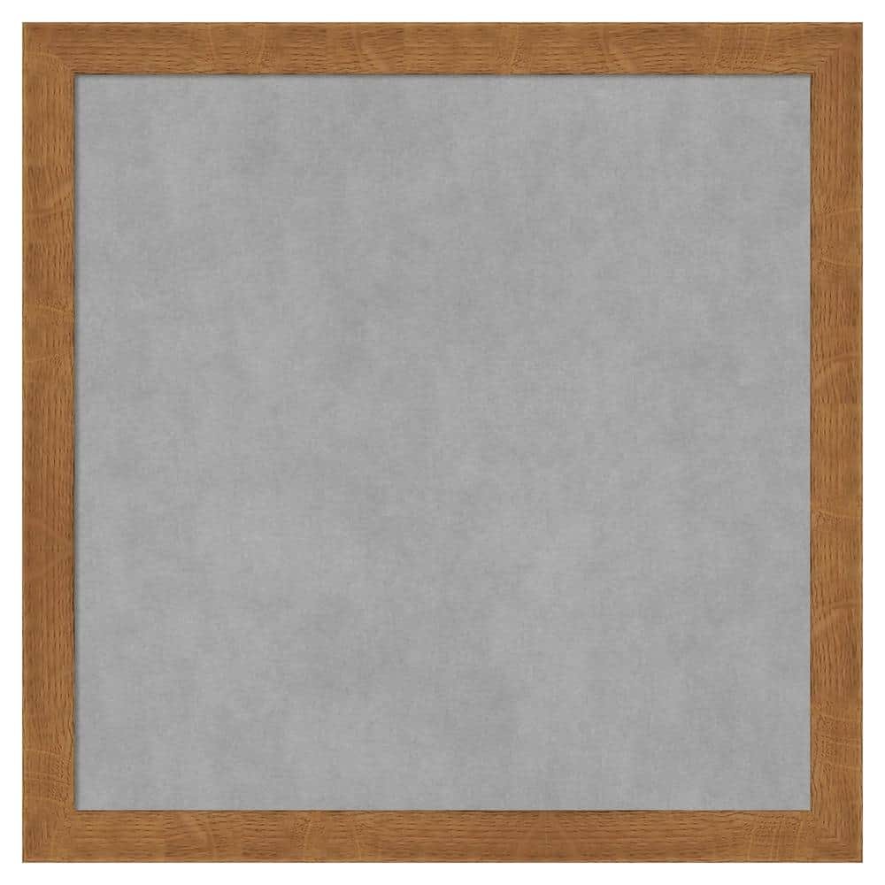 Amanti Art Carlisle Blonde Narrow 13 in. x 13 in. Framed Magnetic Board ...
