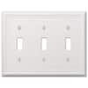 AMERELLE Ascher 3 Gang Toggle Steel Wall Plate - White 149TTTW - The ...