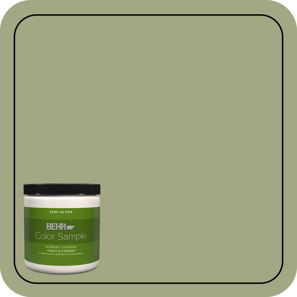 BEHR PREMIUM PLUS 8 oz. #S370-4 Rejuvenation Semi-Gloss Interior ...