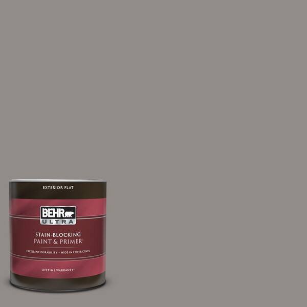 BEHR ULTRA 1 qt. #790F-4 Creek Bend Flat Exterior Paint & Primer 485404 ...