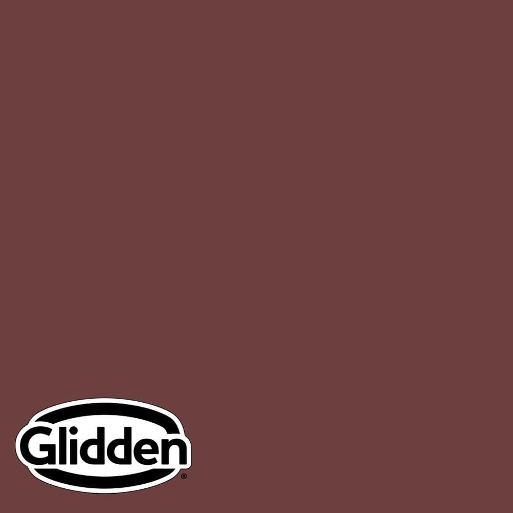 Glidden Premium 1 qt. PPG1053-7 Burgundy Wine Satin Interior Latex ...