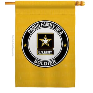 Breeze Decor 2.3 ft. x 3.3 ft. Home of Army Soldier 2-Sided House Flag ...