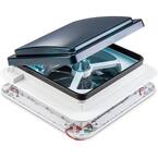 MaxxAir MaxxFan Dome Plus with 12-Volt Fan and LED Light, 6 in ...