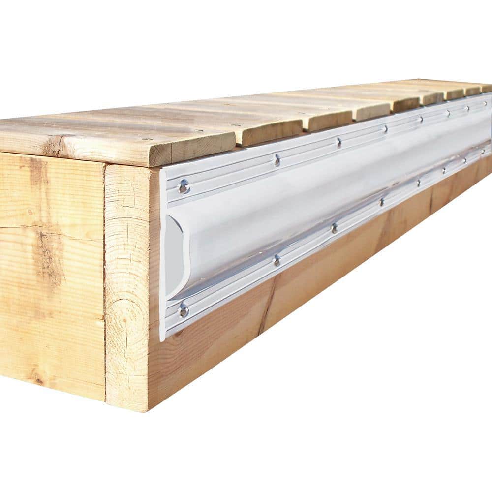 Dock Edge 25 in. Universal Profile, White DE1010F - The Home Depot