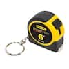 Stanley FATMAX 6 ft. x 1/2 in. Keychain Pocket Tape Measure FMHT33706M ...