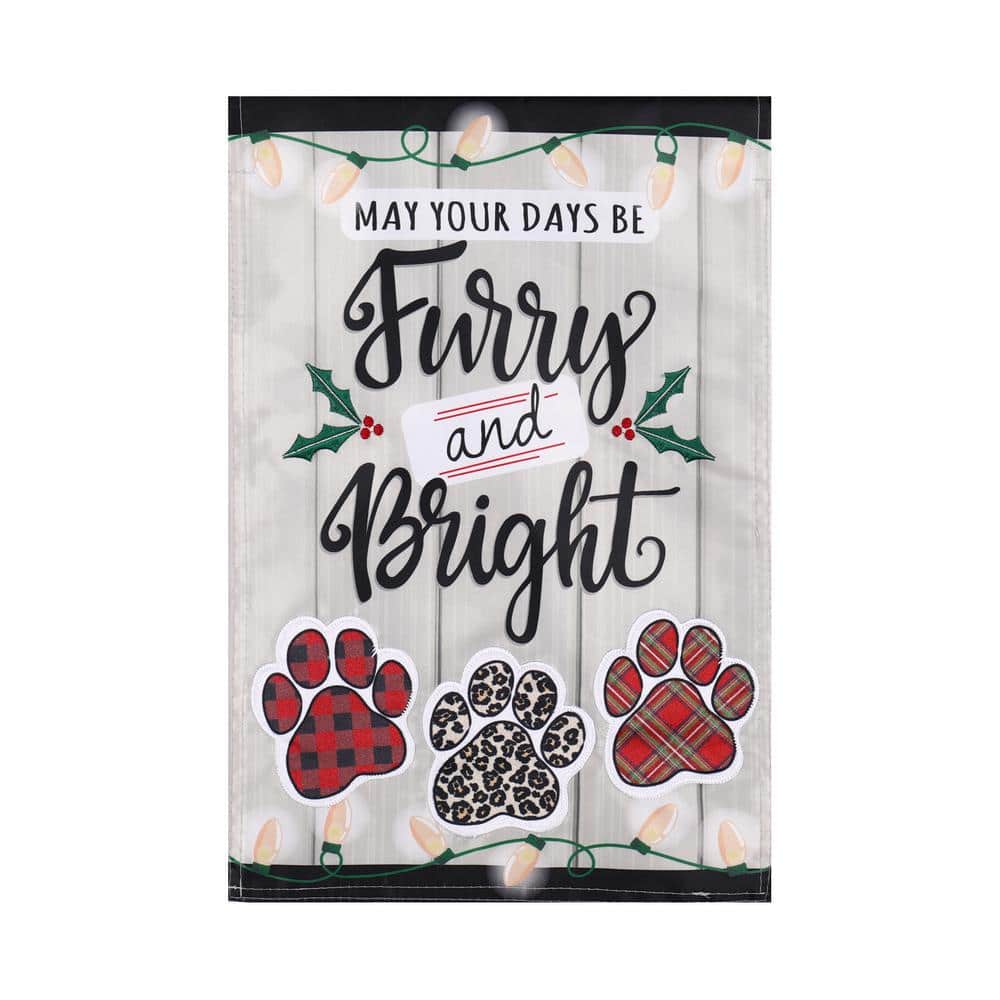 Meadow Creek 12 in. x 18 in. Furry and Bright Garden Flag ZHD169659 ...