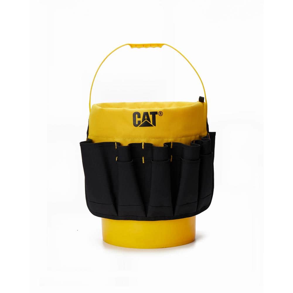 CAT Tool storage, 18 in., 26 pockets , Black and yellow, 600-D ...