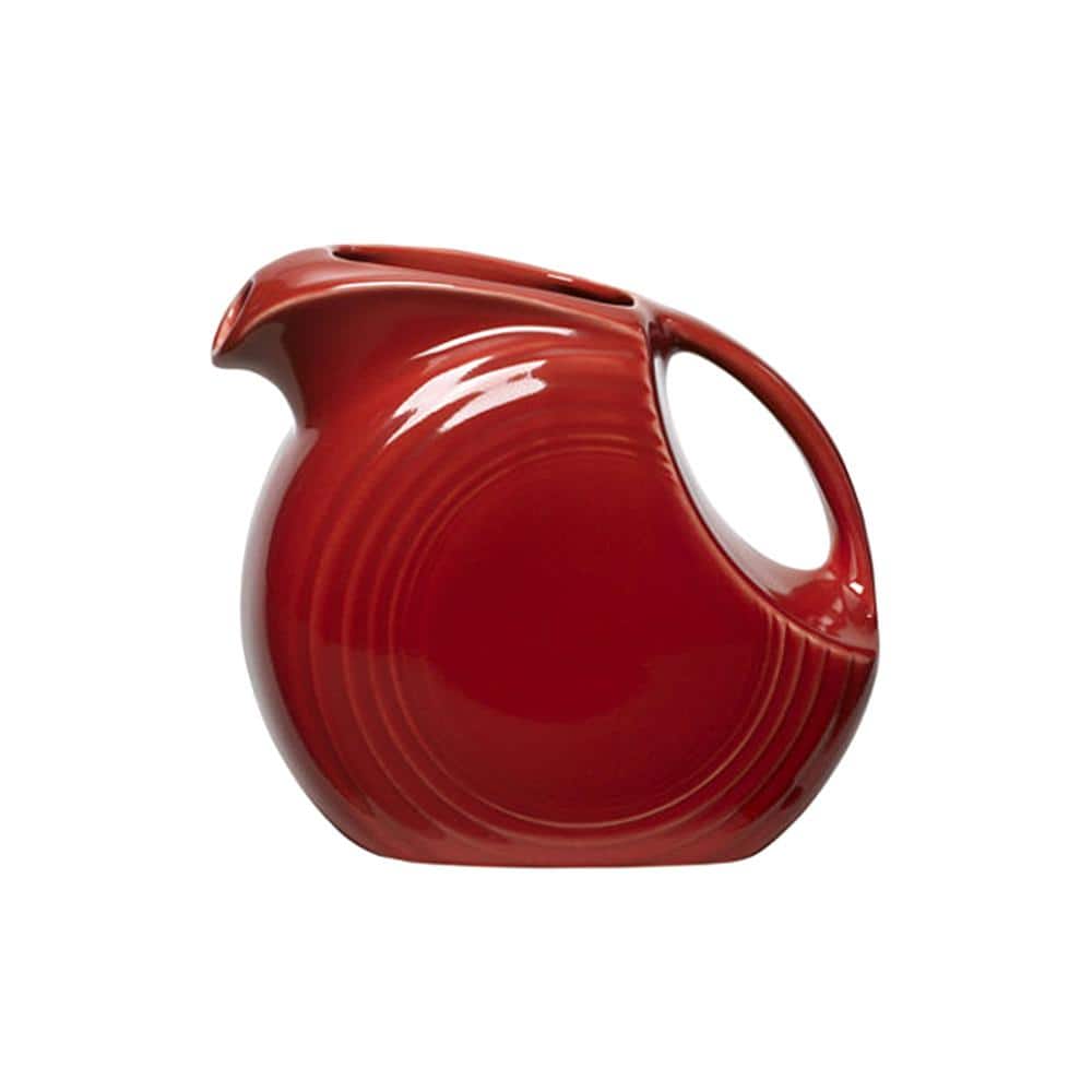 Fiesta 67.25 oz. Scarlet Ceramic Large Pitcher Disk 484326U - The Home ...