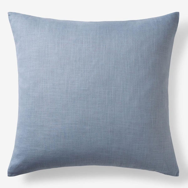 The Company Store Company Cotton Denim Indigo Texture 24 in. X 24 in ...