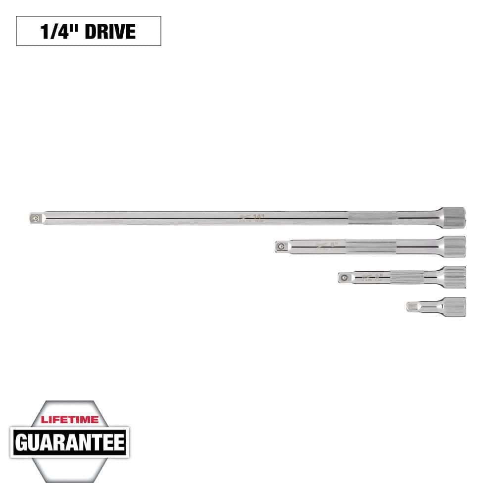 Milwaukee 1/4 in. Drive Extension Set (4-Piece) 48-22-9340 - The Home Depot