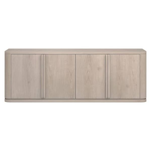 Meyer&Cross Vance 68 in. Alder White TV Stand Fits TV's up to 75 in ...