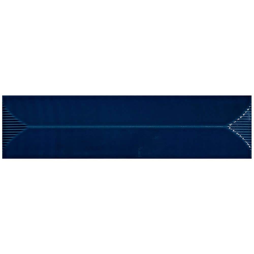 Ivy Hill Tile Colorwave Inflex Nautical Blue 4.43 in. x 0.34 in ...