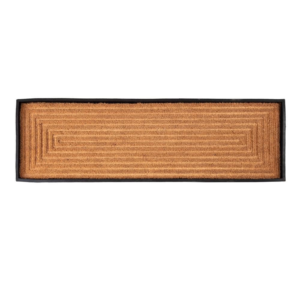 Anji Mountain 46.5 in. x 14 in. x 1.5 in. Natural and Recycled Rubber ...