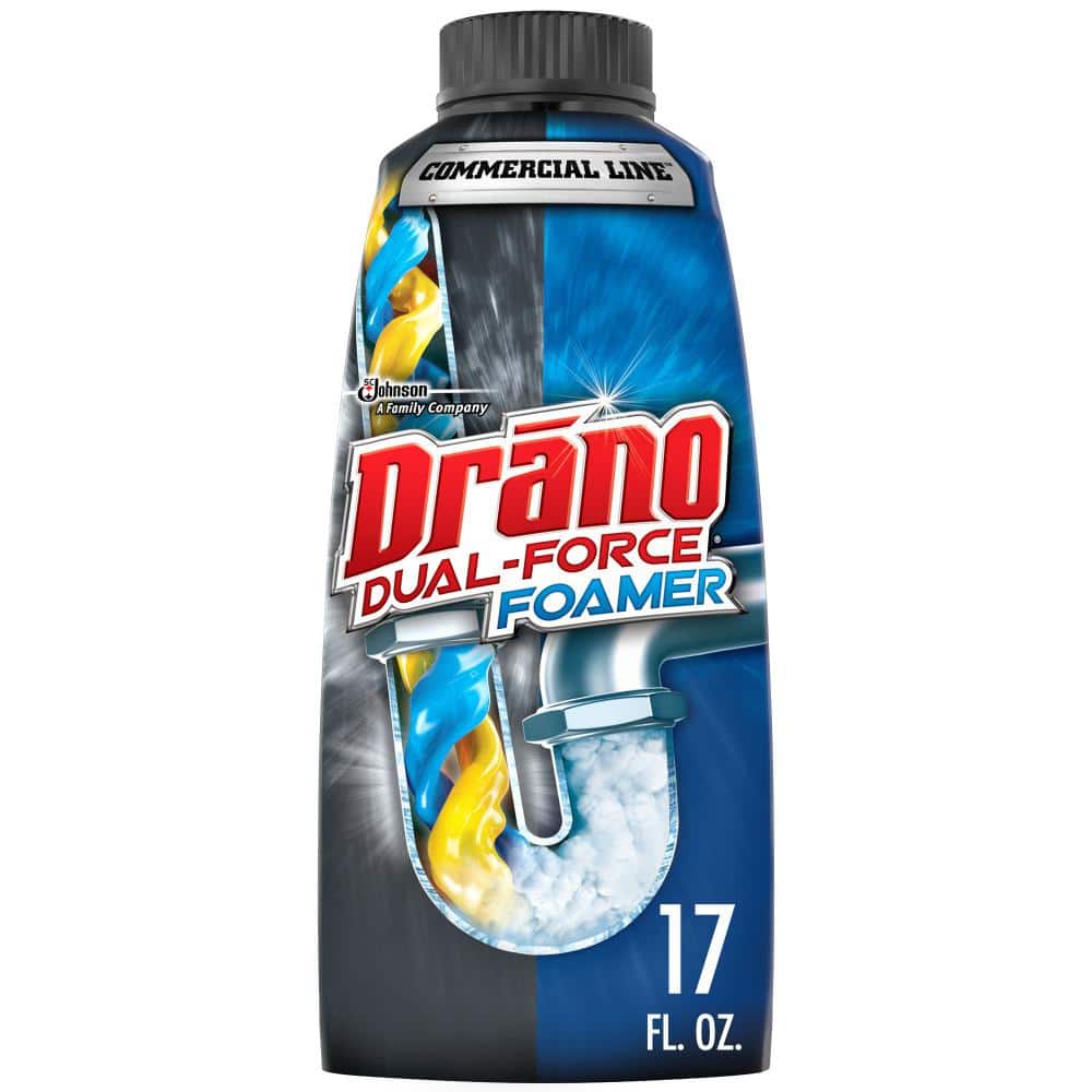 Drano 17 oz. Dual-Force Foamer Clog Remover, Commercial Line 610455 ...