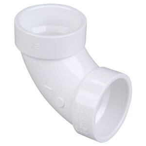 NDS PVC S&D 90° Elbow, 6 in. Hub X Hub 6P02