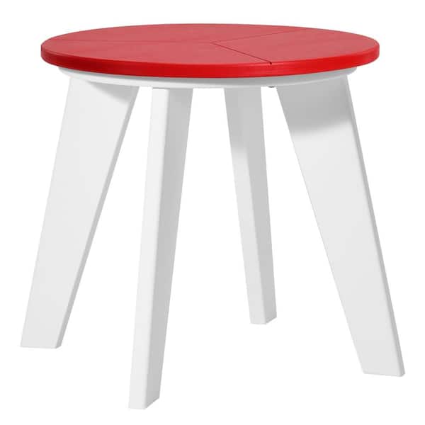 Westin Outdoor Porschside 18 in. Outdoor Patio Round HDPE Plastic Side ...