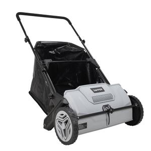 DAPPER SUPPLY Walk-Behind Outdoor Hand Push lawn Sweeper 3.5 cu. ft ...