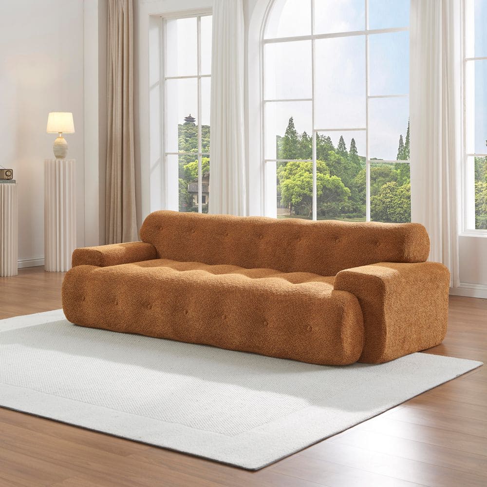 CHRISTOPHER KNIGHT HOME Nicole 88 in. Track Arm Polyester Upholstered ...