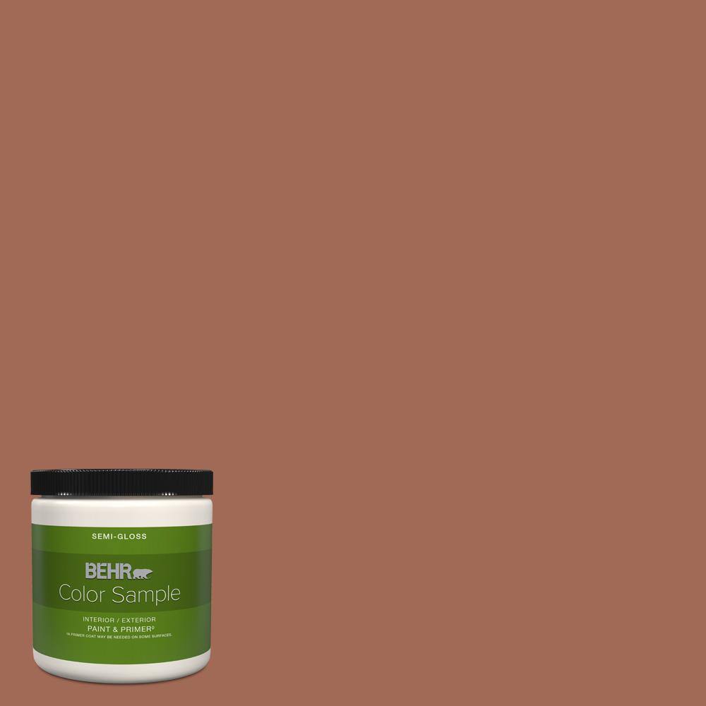 BEHR PREMIUM PLUS 8 oz. #S180-6 Perfect Penny Semi-Gloss Interior ...