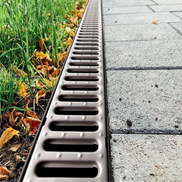 VEVOR Trench Drain System, Channel Drain With Metal Grate, , 04/30/2024
