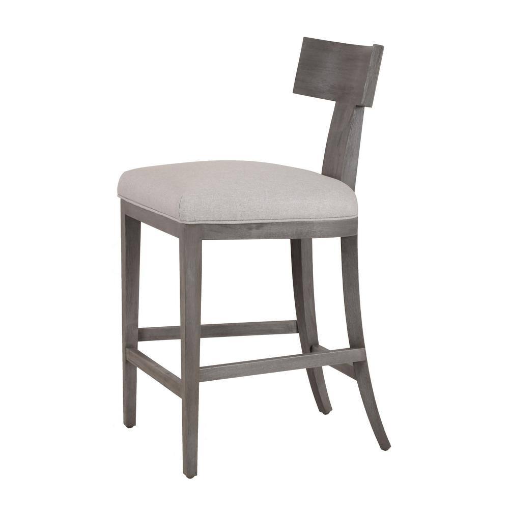 MR MODREST Fabien Mid-Century Modern 26.8 in. Grey Wash Wood Counter ...