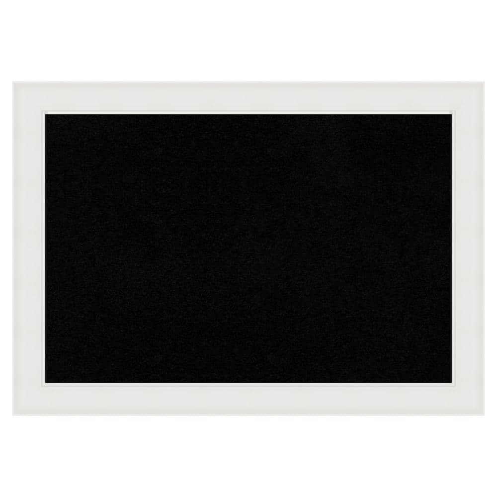 Amanti Art Textured White Framed Black Corkboard 41 in. x 29 in ...