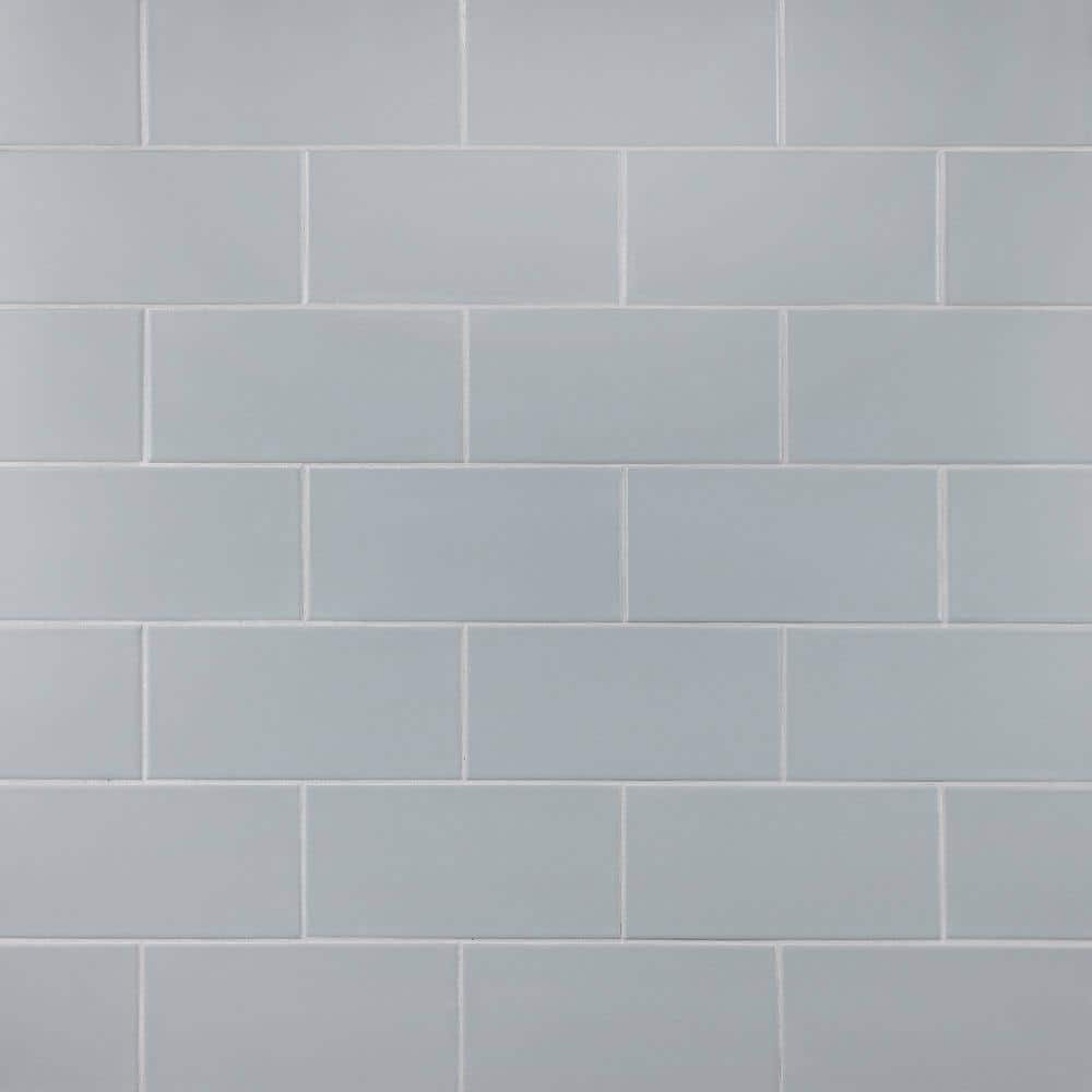 Merola Tile Projectos Cloud Grey 3-7/8 in. x 7-3/4 in. Ceramic Floor ...