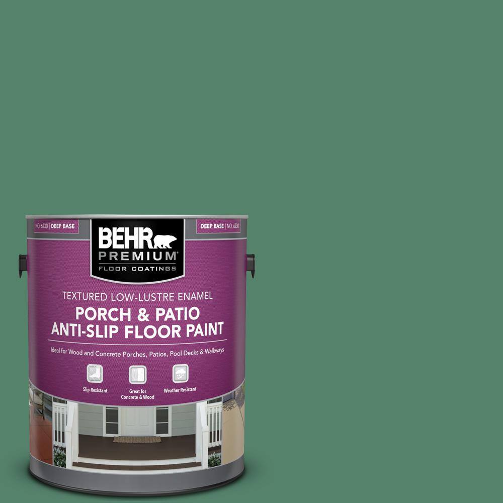 BEHR PREMIUM 1 gal. #M420-6 Tournament Field Textured Low-Lustre Enamel ...