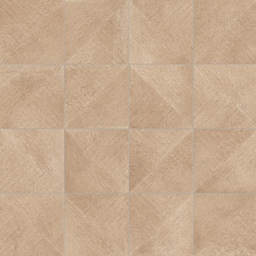 Merola Tile Aspdin Rigato Cotto 9-3/4 in. x 9-3/4 in. Porcelain Floor ...
