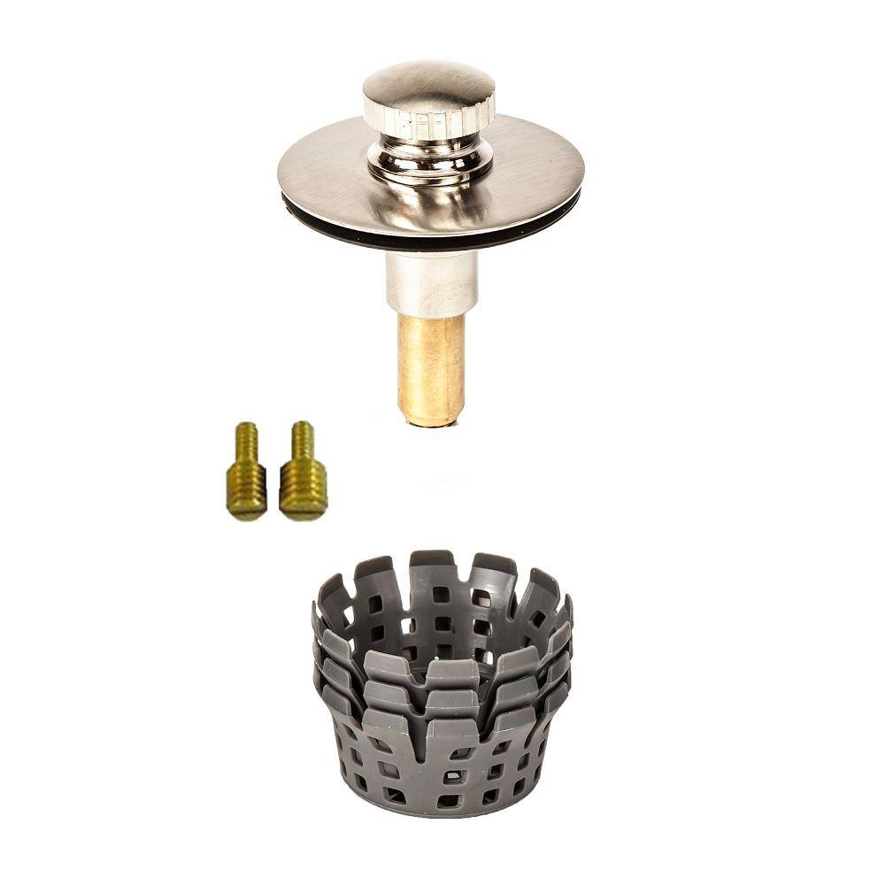 PF WaterWorks Lift n Lock Bathtub Stopper BN PF0956-BN - The Home Depot