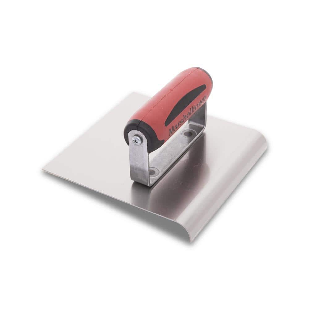MARSHALLTOWN 6 in. x 6 in. Stainless Steel Edger with 3/8 in. R 162SSD ...