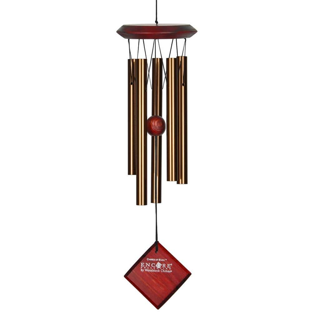 WOODSTOCK CHIMES Encore Collection, Chimes of Mars, 17 in. Bronze Wind ...